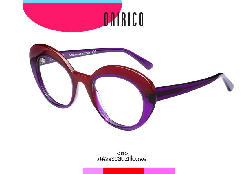 New oversized oval eyeglasses ONIRICO ON50 col. 444 purple and fuchsia ...