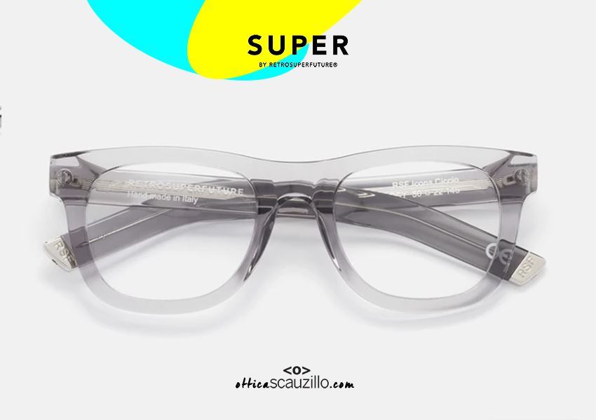 New wayfarer eyeglasses RETRO SUPER FUTURE CICCIO col. NEBBIA gray ...