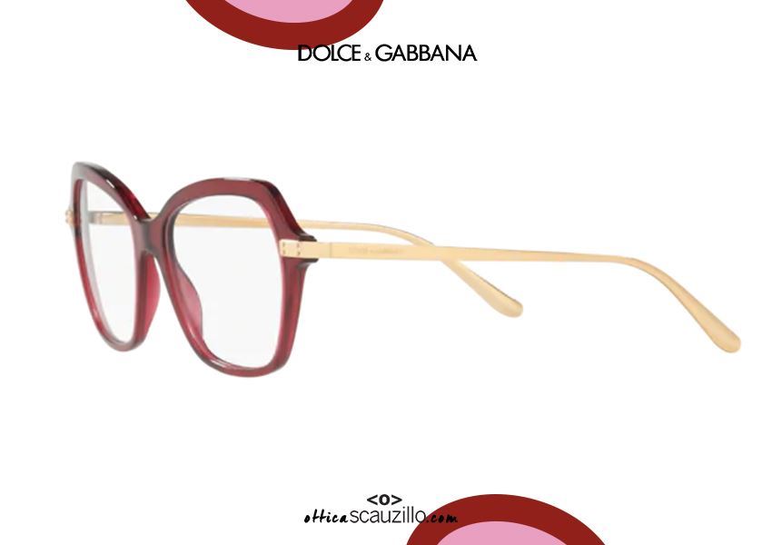 Dolce&Gabbana DG3311 oversized square eyeglasses col. 3211 burgundy ...