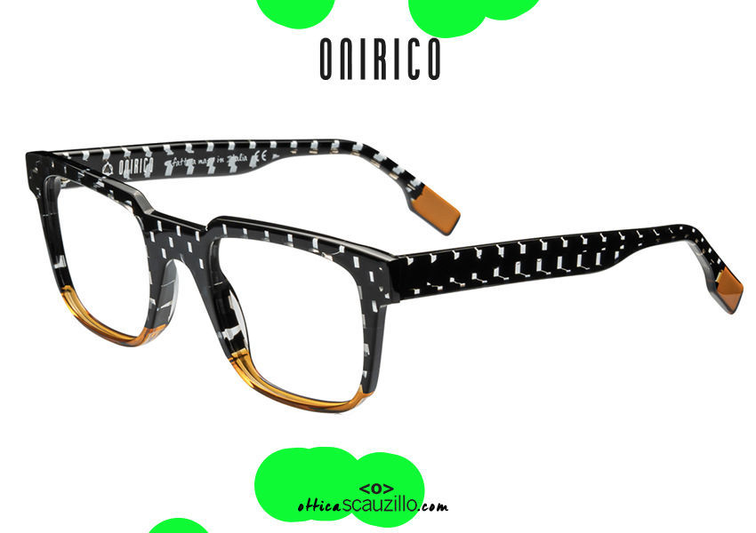 ONIRICO ON55 vintage rectangular eyeglasses design col.205 checkered ...