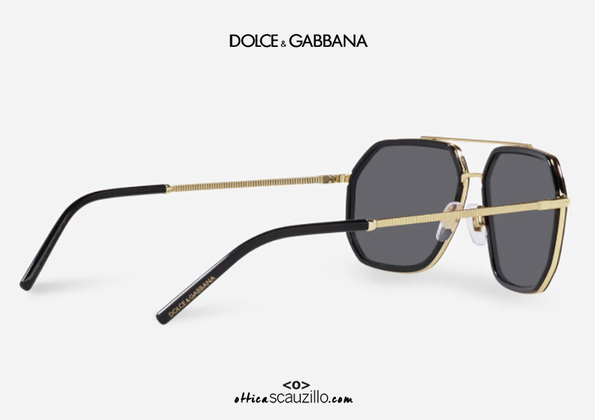 Geometric aviator sunglasses Dolce & Gabbana DG 2285 col. 02 gold and ...