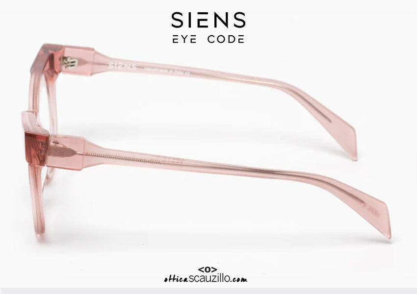 Round cat eye eyeglasses SIENS EYE CODE 061 transparent pink | Occhiali ...