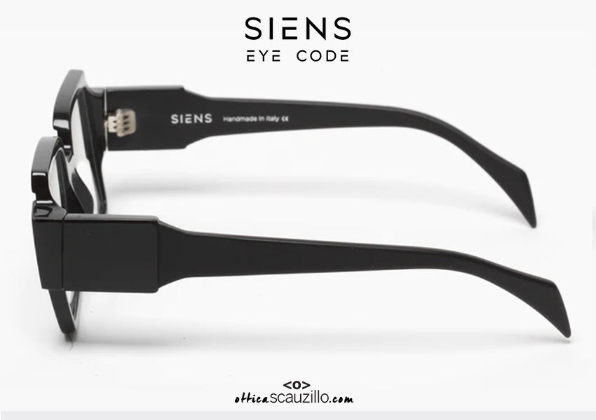 SIENS EYE CODE 075 black oversized square eyeglasses | Occhiali ...