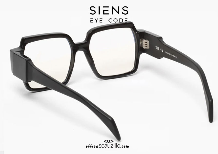 SIENS EYE CODE 075 black oversized square eyeglasses | Occhiali ...