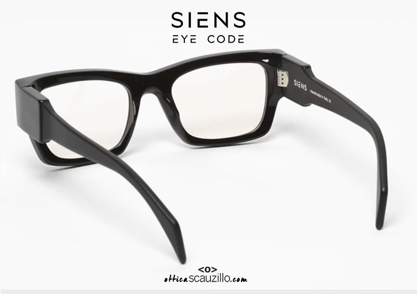 SIENS EYE CODE 084 black bold rectangular eyeglasses | Occhiali ...