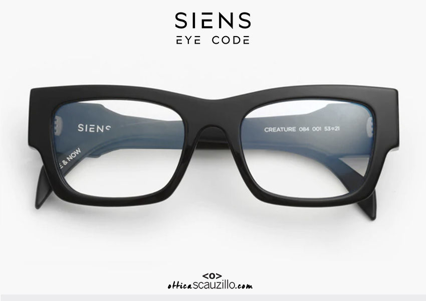 SIENS EYE CODE 084 black bold rectangular eyeglasses | Occhiali ...