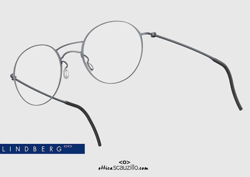 Double bridge round eyeglasses LINDBERG ThinTitanium 5518 col. U16 ...