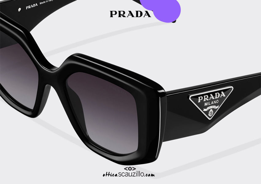 Oversized geometric sunglasses PRADA SPR 14ZS col. black | Occhiali ...